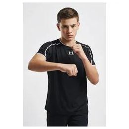 Trainingsshirt Under Armour "UA B CHALLENGER TRAIN SS", Jungen, Gr. XS, schwarz, grau, wei&szlig;, Obermaterial: 100% Polyester, Shirts, sportliche Passform, mit Mesh-Eins&auml;tzen, atmungsaktiv
