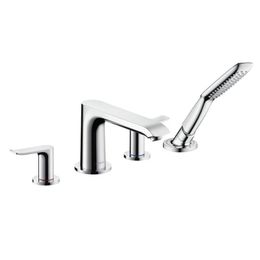 Hansgrohe Metris Wannenrandarmatur, Zweigriffmischer, 31442000,