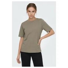 Kurzarmshirt Only "ONLOnly S/S TEE JRS NOOS", Damen, Gr. XS, walnut, Jersey, Obermaterial: 100% Baumwolle, unifarben, regular fit normal, Rundhals, Shirts, regular fit, casual, Single Jersey, Baumwolle, Rundhals