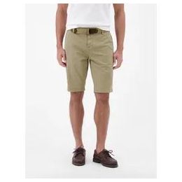 Chinoshorts Lerros "Bequeme Chino-Bermuda mit G&uuml;rtel und Minimalprint", Herren, Gr. 38, light dune beige, 98% Baumwolle, 2% Elasthan, Hosen Chinoshorts, Leichte Sommershorts aus 98% Baumwolle und 2% Elasthan, mit 4 Taschen