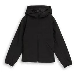 Windbreaker Tom Tailor, Jungen, Gr. 134, schwarz, Web, Obermaterial: 100% Polyester. Futter: 100% Polyester, unifarben, regular fit normal, elastischer Bund, Jacken Windbreaker, mit Kapuze