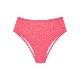 Bikini-Hose s.Oliver "Olivia", Damen, Gr. 42, N-Gr, pink, Obermaterial: 94% Polyester, 6% Elasthan. Futter: 90% Polyester, 10% Elasthan, Strukturmuster, Badehosen Bikini-Hose, Mit Muschelstruktur