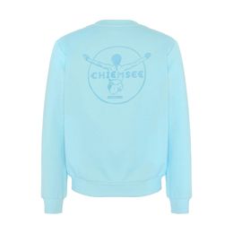 Sweatshirt Chiemsee, M&auml;dchen, Gr. 158/164, tropical breeze, 80% Baumwolle, 20% Polyester, Rundhals, Sweatshirts Sweatshirt