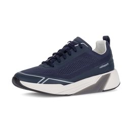 Sneaker ROLLINGSOFT, Herren, Gr. 8 (42), dunkelblau, Lederimitat, Textil, Schuhe Sneaker, Freizeitschuh, Halbschuh, Schn&uuml;rer mit Details in der Sohle, G-Weite