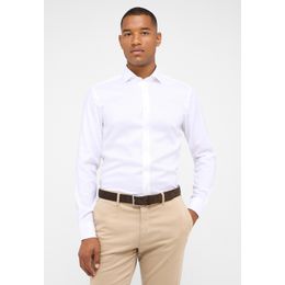 Langarmhemd Eterna "SLIM FIT", Herren, Gr. 44, Normalgr&ouml;&szlig;en, wei&szlig;, 40% Baumwolle, 4% Elasthan, 56% Lyocell, schmal, Manschette, Hemden Langarmhemd, EASY IRON (b&uuml;gelleicht)