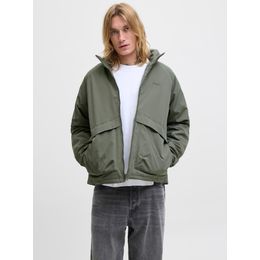 Jack & Jones Outdoorjacke JACK & JONES "JJEDIEGO TRANSITIONAL JACKET NOOS", Herren, Gr. L, gr&uuml;n (dusty olive), Web, Obermaterial: 100% Polyester, unifarben, regular fit h&uuml;ftlang, Jacken Outdoorjacke