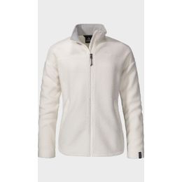 Sch&ouml;ffel Fleecejacke SCH&Ouml;FFEL "CIRC Fleece Jk Style Purga WMS", Damen, Gr. 44, beige (9040, natur), Oberstoff: 100% Polyester, relaxed fit, hoch geschlossener Ausschnitt, Jacken Fleecejacke