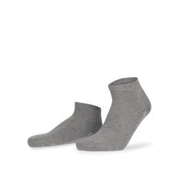 Sneakersocken Hudson "DRY COTTON", Herren, Gr. 43-46, silber, Baumwollmischung, normal, Socken Sneakersocken, Climate Sole, feuchtigkeitsregulierend und atmungsaktiv