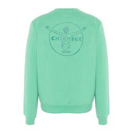 Sweatshirt Chiemsee, M&auml;dchen, Gr. 146/152, marine gr&uuml;n, 80% Baumwolle, 20% Polyester, Rundhals, Sweatshirts Sweatshirt