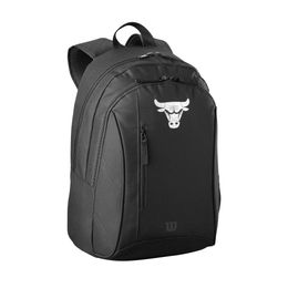 Rucksack Wilson "NBA TEAM BACKPACK", schwarz, Rucks&auml;cke, Damen, Polyester, Rucksack, mit Chicago Bulls Logo
