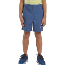 Shorts Jack Wolfskin "TURBULENCE SHORTS K", M&auml;dchen, Gr. 116, Normalgr&ouml;&szlig;en, blau (evening, sky), Obermaterial: 100% POLYESTER. Futter: 100% POLYESTER, Hosen Shorts