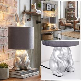 hofstein Gorman Tischleuchte Silber, 1-flammig