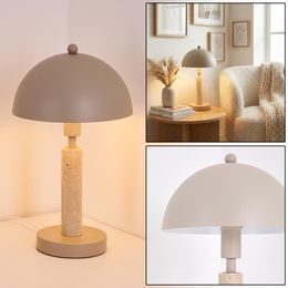 hofstein Golam Tischleuchte Beige, Sandfarben, 1-flammig