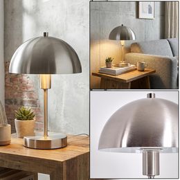 hofstein Veltri Tischleuchte Nickel-Matt, 1-flammig