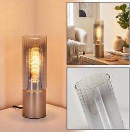 hofstein Dulcita Tischleuchte Braun, 1-flammig