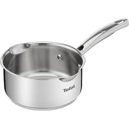 Kasserolle Tefal "Duetto+ G71928", grau (edelstahl), B:18cm H:10,2cm L:32,5cm &Oslash;:16cm, T&ouml;pfe, Kasserolle, hochwertiger Edelstahl, hochglanzpoliert, langlebig, 16 cm