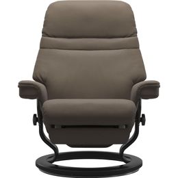 Relaxsessel stressless "Sunrise", braun (mole batick), B:88cm H:103cm T:78cm, Leder BATICK: BATICK ist ein leicht korrigiertes, durchgef&auml;rbtes und genarbtes M&ouml;belleder, bei dem die meisten Unebenheiten und Spuren in der Regel entfernt wurden.;Leder PALOMA: PALOMA ist ein durchgef&auml;rbtes Semianilin-M&ouml;belleder mit nat&uuml;rlicher Narbung.;ROHLEDER Stoff Q2 FARON: Ein fester zuverl&auml;ssiger Boucl&eacute; mit einem