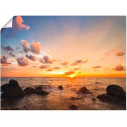 Poster Artland "Sonnenuntergang", braun (farbe bild(er): braun), B:40cm H:30cm, Bilder, Poster, ohne Rahmen