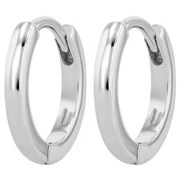 Adelia&acute;s Paar Creolen ADELIA&acute;S "Damen Creolen aus 925 Sterling Silber &Oslash; 10 mm", silber, Ohrringe, Damen, Damen, Silber 925 (Sterlingsilber)