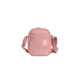 Schultertasche DISCOVERY "Commuter", Damen, Gr. B/H/T: 24cm x 13,5cm x 5cm, pink, unifarben, Taschen Schultertasche, mit spezieller RFID-Tasche