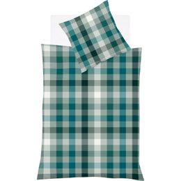 Bettw&auml;sche Fleuresse "Lech 3742", gr&uuml;n (forest), B/L: 240cm x 220cm, 1 Stk., 1 Stk., Flanell, B/L: 80cm x 80cm & 80cm x 80cm, 3 Stk., Flanell, Obermaterial: 100% Baumwolle, Bettw&auml;sche, Bettw&auml;sche, Edelflanell, Baumwolle, in Gr. 135x200, 155x220, 200x200cm