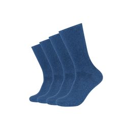 Socken Camano "comfort", Damen, Gr. 39-42, denim melange, Baumwollmischung, Socken Socken, superweiche B&uuml;ndchen, venenfreundliche Socken