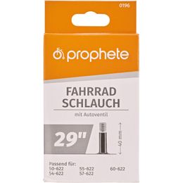 Fahrradschlauch Prophete, schwarz, Fahrradschl&auml;uche, 48mm, Autoventil (AV), 29 Zoll (73,66cm)