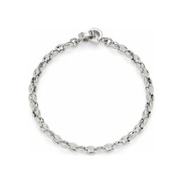 Armband Leonardo "Romea Clip&Mix", silber (edelstahlfarben), Armb&auml;nder, Damen, 18,5cm, Edelstahl, Armband