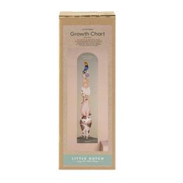 Wandsticker Little Dutch "Wachstumstabelle Little Farm", bunt, B:28cm H:142cm T:0,1cm, Vlies, Wandtattoos, Little Dutch - Bauernhof - Wandsticker auf Vliestapete 142cmx27,5cm