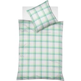 Bettw&auml;sche Fleuresse "Rio", gr&uuml;n, B/L: 240cm x 220cm, 1 Stk., 2 Stk., Seersucker, B/L: 80cm x 80cm & 80cm x 80cm, 3 Stk., Seersucker, Obermaterial: 100% Baumwolle, Bettw&auml;sche, Bettw&auml;sche, Seersucker, Baumwolle, in Gr. 135x200, 155x220, 200x200cm