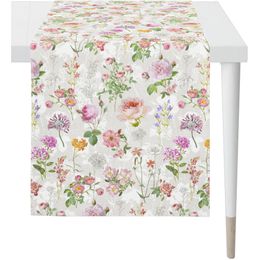 Tischl&auml;ufer Apelt "6750", rosa (ros&eacute;), B:140cm L:48cm, Baumwolle, Polyester, Tischdecken
