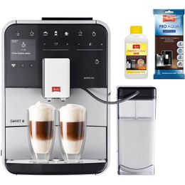 Melitta Kaffeevollautomat "Barista T Smart F 83/0-102, schwarz", silber (silberfarben), B:25,9cm H:37,2cm T:46,7cm, Kaffeevollautomaten, 4 Benutzerprofile& 18 Kaffeerezepte, nach italienischem Originalrezept, Kaffeevollautomat