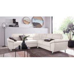 Sit & More Ecksofa SIT & MORE "Sorano L-Form", beige (linen), B:249cm H:88cm T:229cm, Sofas, Ecksofa, wahlweise mit Bett- und Relaxfunktion, inkl. Bettkasten