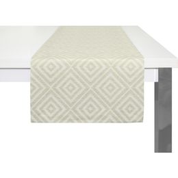 Tischl&auml;ufer WIRTH "Telfort" Gr. 1, grau, B:150cm L:40cm, Baumwolle, Polyester, Tischdecken