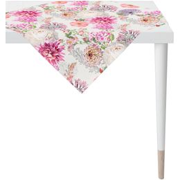 Mitteldecke Apelt "6748", rosa (ros&eacute;), B:88cm L:88cm, Baumwolle, Polyester, Tischdecken, Mitteldecke