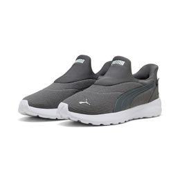 Walkingschuh Puma "SOFTRIDE COSMIC SLIPTECH", Damen, Gr. 43, cool schwarz gray, cool schwarz gray, Textil, unifarben, Schuhe Walkingschuh, mit profiliertem Laufsohlenprofil, mit Schlupfeinstieg, aus Textil