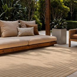 Teppich Ted Baker "Linley, Wendeteppich", jute wei&szlig;, B:160cm H:8mm L:230cm, Polypropylen, Teppiche, Teppich, Designteppich, Wetterfest, Pflegeleicht, Modern, Wohnzimmer, Terrasse