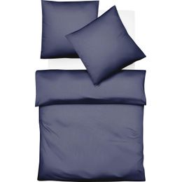 Bettw&auml;sche Fleuresse "Lech 3089", blau (marine), B/L: 200cm x 200cm, 1 Stk., 2 Stk., Flanell, B/L: 80cm x 80cm & 80cm x 80cm, 3 Stk., Flanell, Obermaterial: 100% Baumwolle, Bettw&auml;sche, Bettw&auml;sche, Edelflanell, Baumwolle, in Gr. 135x200, 155x220, 200x200cm