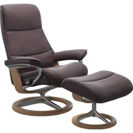 Relaxsessel stressless "View", rot (bordeaux paloma), B:82cm H:109cm T:81cm, Leder BATICK: BATICK ist ein leicht korrigiertes, durchgef&auml;rbtes und genarbtes M&ouml;belleder, bei dem die meisten Unebenheiten und Spuren in der Regel entfernt wurden.;Leder PALOMA: PALOMA ist ein durchgef&auml;rbtes Semianilin-M&ouml;belleder mit nat&uuml;rlicher Narbung.;ROHLEDER Stoff Q2 FARON: Ein fester zuverl&auml;ssiger Boucl&eacute; mit einem 