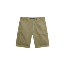 Chinoshorts Superdry "UTILITY CHINO SHORT", Damen, Gr. 36, N-Gr, oil gr&uuml;n, Web, Obermaterial: 98% Baumwolle, 2% Elasthan, unifarben, relaxed fit knielang, Hosen Chinoshorts