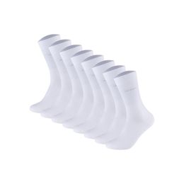 Sneakersocken Camano "Socken 8er Pack", Herren, Gr. 39-42, braun (wei&szlig;), Obermaterial: 80% Baumwolle CO. 17% Polyamid PA. 3% Elasthan EL., Socken Sneakersocken