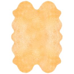 Fellteppich Heitmann Felle "Lammfell 190", beige, B:120cm H:70mm L:185cm, Obermaterial: 100% Lammfell, Teppiche, Fellteppich, Premium Qualit&auml;t, echtes Austral. Lammfell, besonders weich