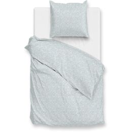 Bettw&auml;sche ZO HOME "Zohome Bettw&auml;sche Baumwolle Petali-di-Lino", grau (gr&uuml;n), B/L: 135cm x 200cm, 1 Stk., 1 Stk., Renforc&eacute;, B/L: 80cm x 80cm, 2, Renforc&eacute;, Obermaterial: 100% Baumwolle, Bettw&auml;sche, Bettw&auml;sche, Bettw&auml;sche aus 100% Baumwolle, hochwertige Renforc&eacute;, ab 135x200 cm.