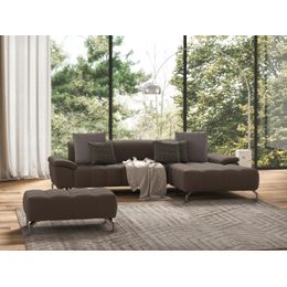 Sit & More Ecksofa SIT & MORE "Cool L-Form", grau (taupe), B:290cm H:79cm T:185cm, Sofas, Ecksofa, wahlweise mit Kopfteilverstellung und Vorziehsitz, motorisch