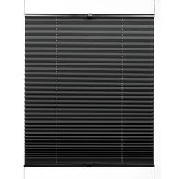 Plissee Gardinia "Concept Thermo", schwarz, B:70cm H:130cm, Obermaterial: 100% Polyester, Plissees, verschraubt, Innovative Tr&auml;ger- und Montagetechnik