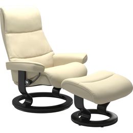 Relaxsessel stressless "View", beige (vanilla paloma), B:91cm H:109cm T:83cm, Leder BATICK: BATICK ist ein leicht korrigiertes, durchgef&auml;rbtes und genarbtes M&ouml;belleder, bei dem die meisten Unebenheiten und Spuren in der Regel entfernt wurden.;Leder PALOMA: PALOMA ist ein durchgef&auml;rbtes Semianilin-M&ouml;belleder mit nat&uuml;rlicher Narbung.;ROHLEDER Stoff Q2 FARON: Ein fester zuverl&auml;ssiger Boucl&eacute; mit einem