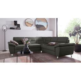 Sit & More Ecksofa SIT & MORE "Sorano L-Form", grau (anthrazit), B:249cm H:88cm T:229cm, Sofas, Ecksofa, wahlweise mit Bett- und Relaxfunktion, inkl. Bettkasten