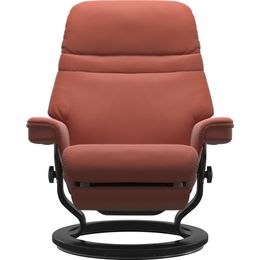 Relaxsessel stressless "Sunrise", henna batick, B:88cm H:103cm T:78cm, Leder BATICK: BATICK ist ein leicht korrigiertes, durchgef&auml;rbtes und genarbtes M&ouml;belleder, bei dem die meisten Unebenheiten und Spuren in der Regel entfernt wurden.;Leder PALOMA: PALOMA ist ein durchgef&auml;rbtes Semianilin-M&ouml;belleder mit nat&uuml;rlicher Narbung.;ROHLEDER Stoff Q2 FARON: Ein fester zuverl&auml;ssiger Boucl&eacute; mit einem strukt
