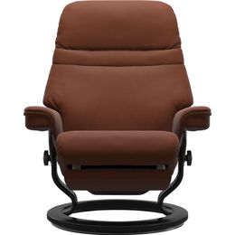 Relaxsessel stressless "Sunrise", braun (copper paloma), B:88cm H:103cm T:78cm, Leder BATICK: BATICK ist ein leicht korrigiertes, durchgef&auml;rbtes und genarbtes M&ouml;belleder, bei dem die meisten Unebenheiten und Spuren in der Regel entfernt wurden.;Leder PALOMA: PALOMA ist ein durchgef&auml;rbtes Semianilin-M&ouml;belleder mit nat&uuml;rlicher Narbung.;ROHLEDER Stoff Q2 FARON: Ein fester zuverl&auml;ssiger Boucl&eacute; mit ein