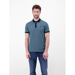 Poloshirt Lerros, Herren, Gr. S, classic navy, Piqu&eacute;, Obermaterial: 100% Baumwolle, unifarben, normal h&uuml;ftbedeckend, Rundhals, B&uuml;ndchen, Shirts Poloshirt, Kurzarm mit Logostickerei und abgesetzten &Auml;rmeln und Kragen